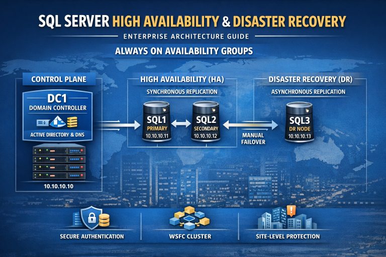 How to Design SQL Server High Availability and Disaster Recovery Using ...